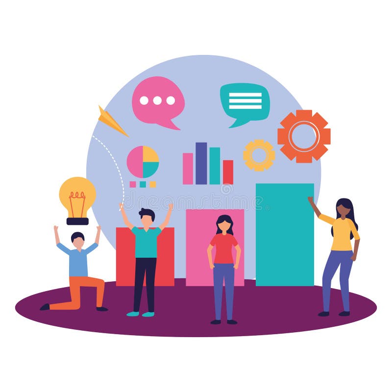 Collaborative People Design Stock Vector - Illustration of graphic ...