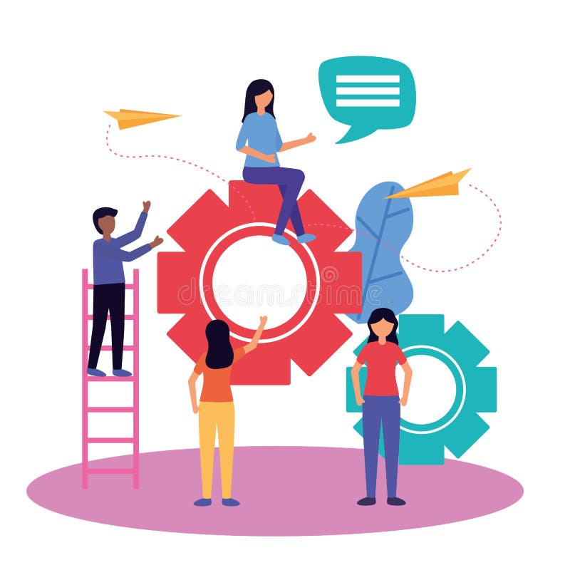 Collaborative People Design Stock Vector - Illustration of graphic ...