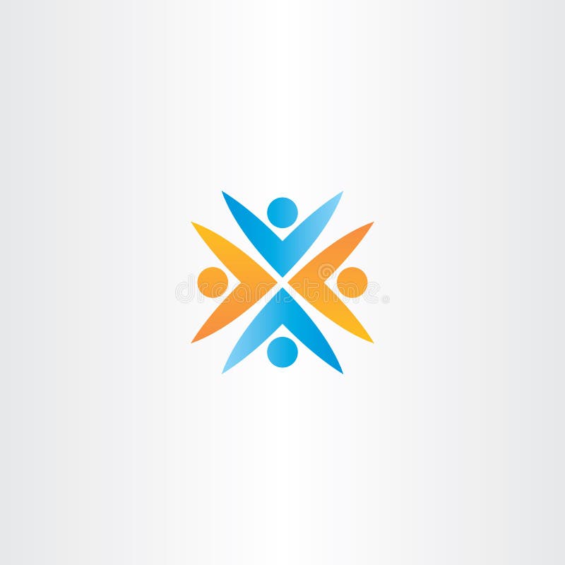 People Teamwork Color Sign Logo Stock Vector - Illustration of logo ...