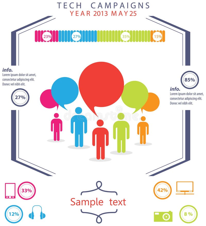 People Tech Infographic stock vector. Illustration of infochart - 34779043
