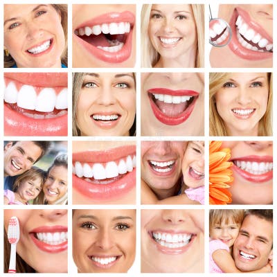 People teeth collage. stock photo. Image of human, background - 35582016
