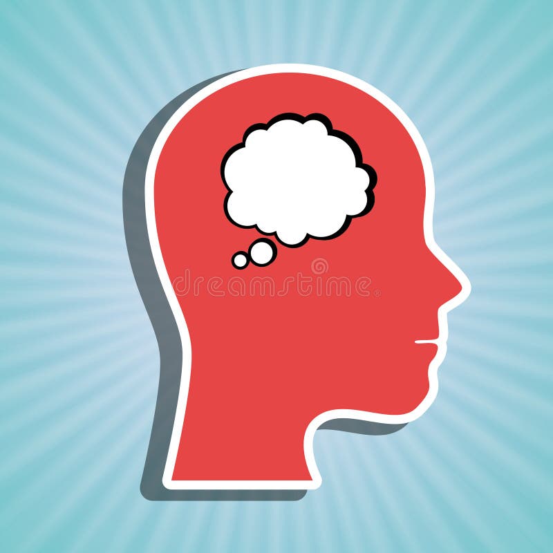 People thinking design stock illustration. Illustration of ...