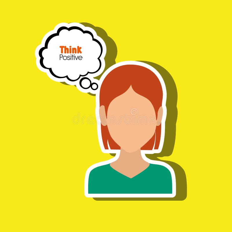 Person thinking design stock illustration. Illustration of think - 71044491