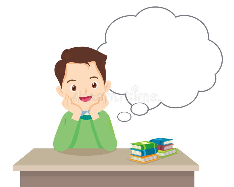 People Thinking Sitting and Rest Chin in Hands Stock Vector ...
