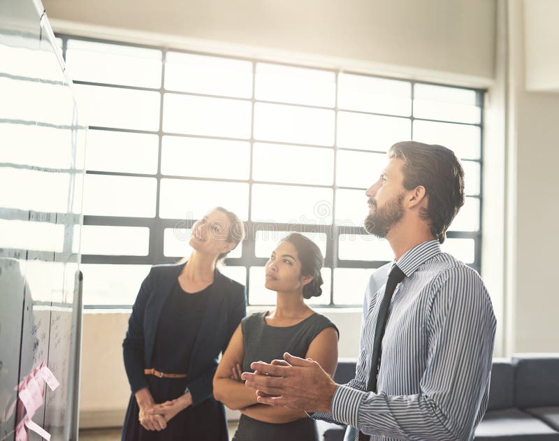 People, Thinking and Whiteboard Presentation in Office for Planning ...