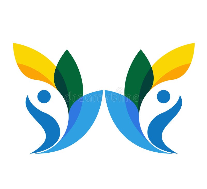 Teamwork Nature Leafs Logo Stock Illustrations – 122 Teamwork Nature ...