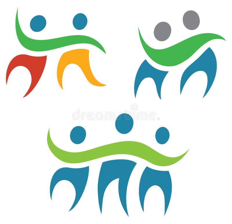 People Together Logo stock vector. Illustration of merge - 48296635
