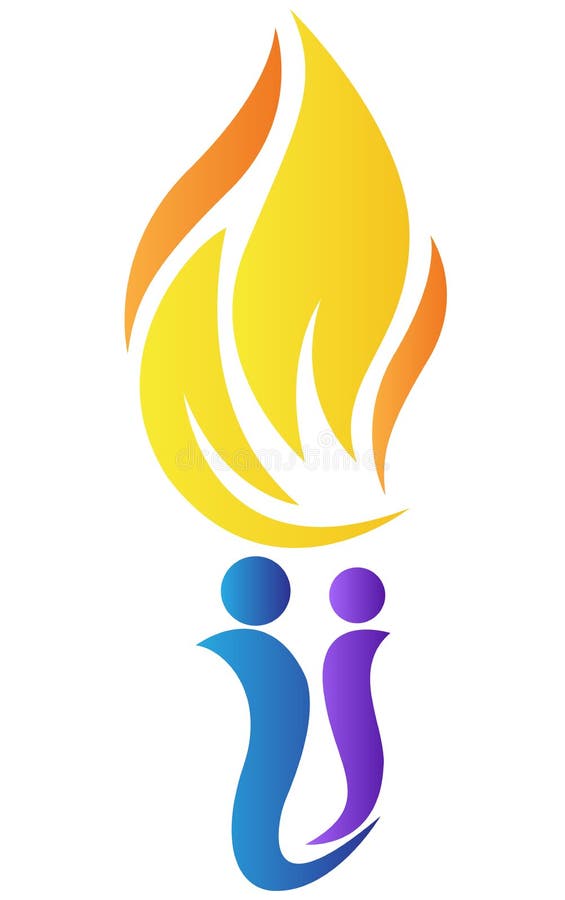 People torch stock vector. Illustration of ceremony, circle - 29224932