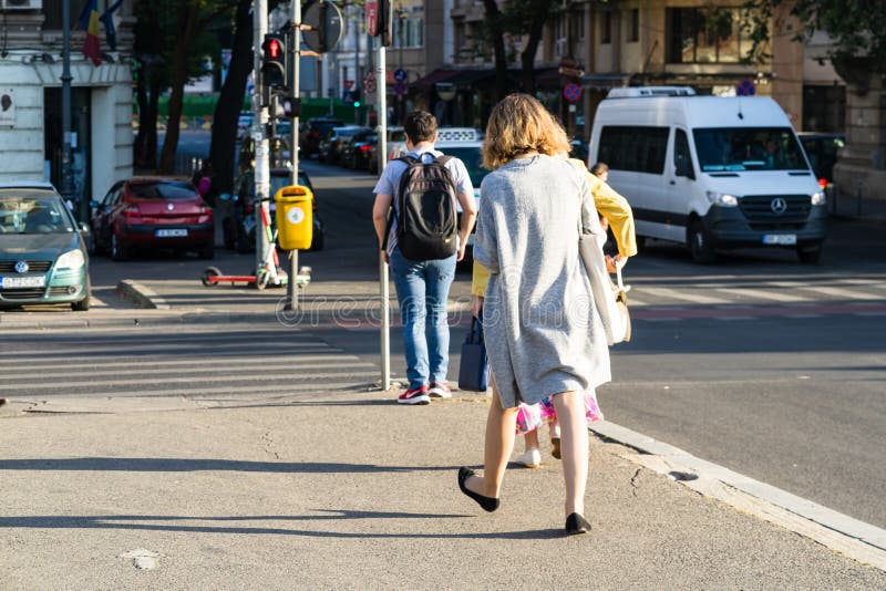 People and Tourists Walking in Bucharest Old Town, Romania, 2022 ...