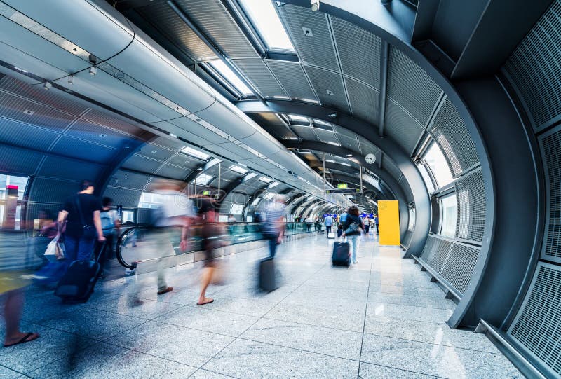 People at a Trade Fair Hall Stock Image - Image of congress, banner ...