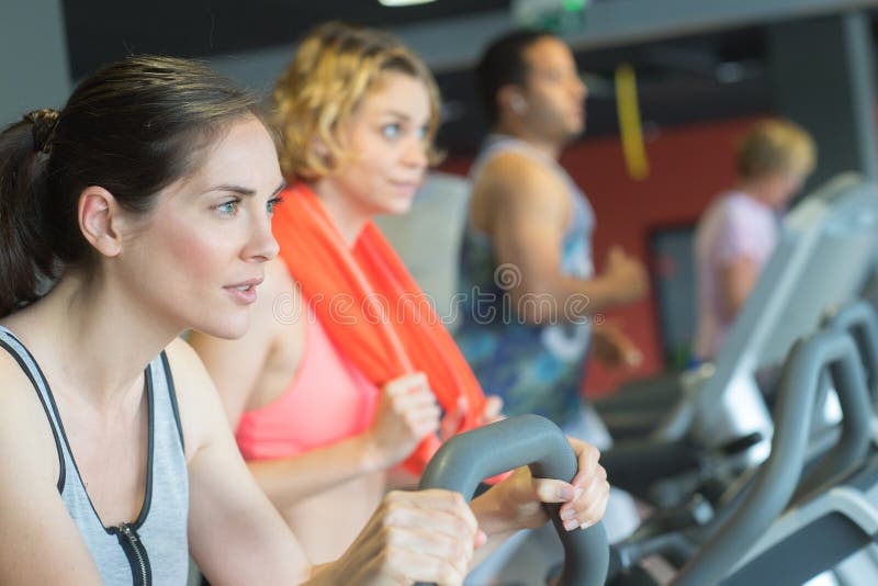 People training in club stock image. Image of center - 268742789