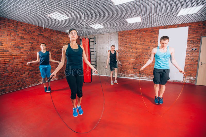 People Training with Skipping Rope Stock Photo - Image of rope, pretty ...