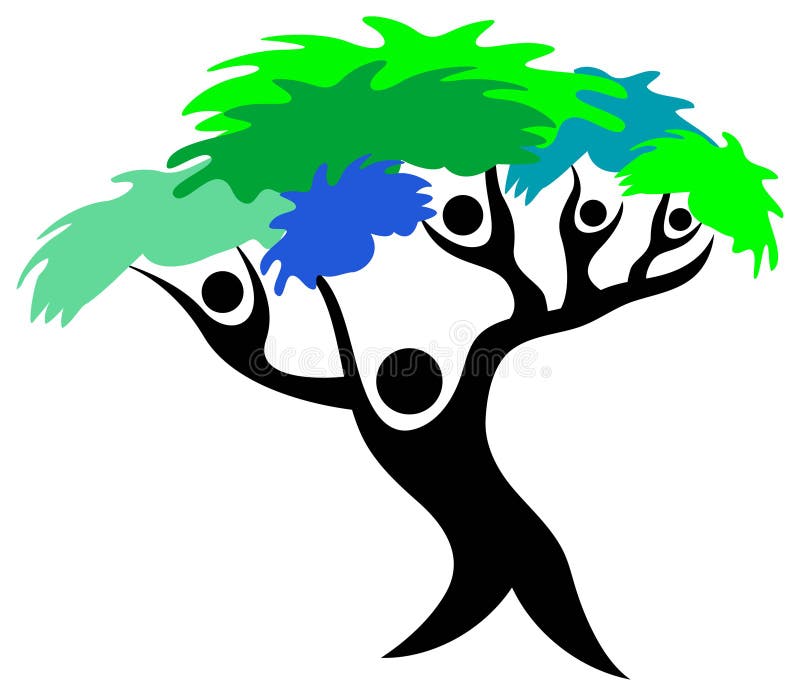 People tree stock vector. Illustration of friends, human - 20422105
