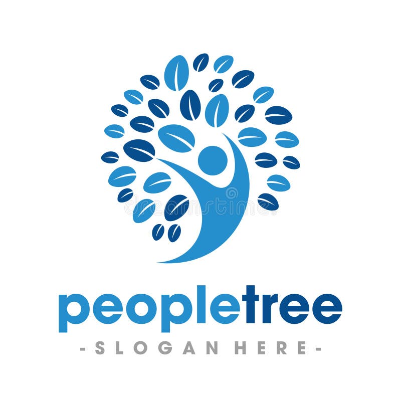 People Tree and People Grow Logo Design Inspiration Vector Stock Vector ...