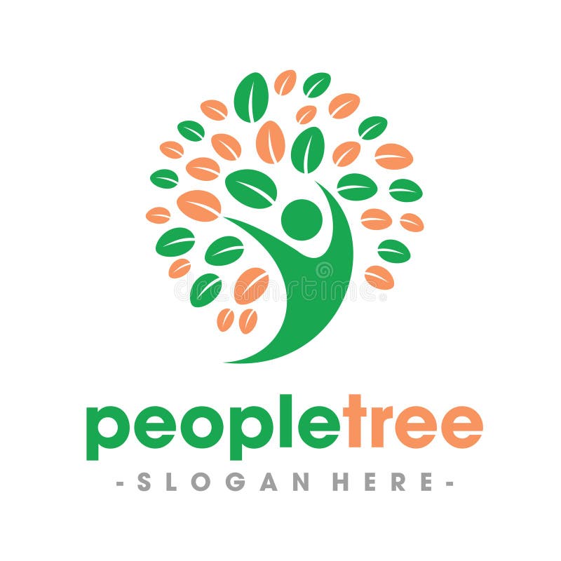 People Tree and People Grow Logo Design Inspiration Vector Stock Vector ...