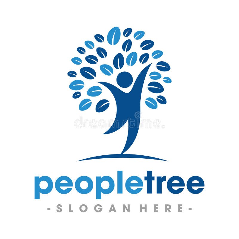 People Tree and People Grow Logo Design Inspiration Vector Stock Vector ...