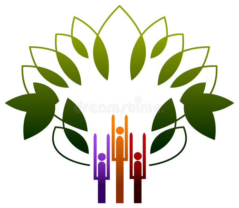 People tree stock vector. Illustration of friends, human - 20422105