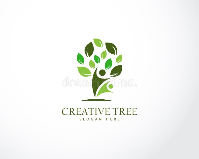 Active tree logo stock illustration. Illustration of graphic - 18004485