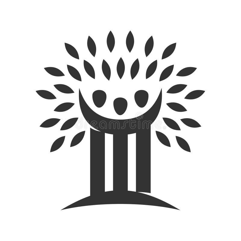 People Tree Vector Logo Template Template Icon Illustration Brand ...