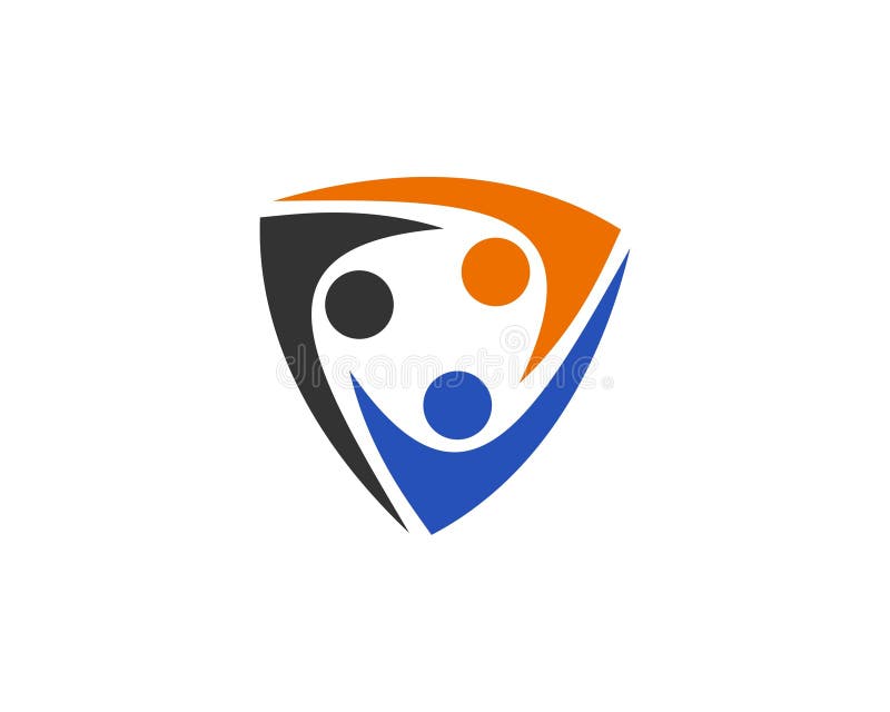 People Triangle Logo Icon Template Stock Vector - Illustration of ...