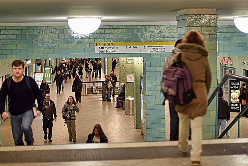 People in underground editorial photo. Image of germany - 52287811