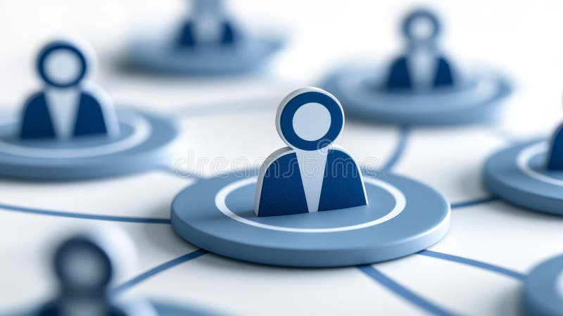 People United, Collaborative Teamwork and Connection Symbolized by a ...