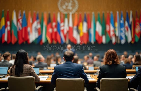 People at United Nations Assembly, Diverse Group Representatives Engage ...