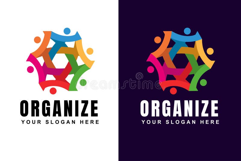 People and Unity Logo Vector Illustration. Collaborative, Teamwork ...