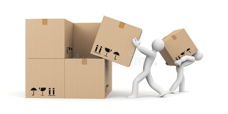 People unload a car stock illustration. Illustration of lading - 35602981