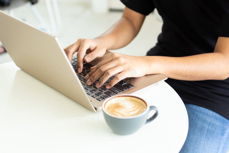 People Use of Computer To Work for Convenience, Electronic Document ...