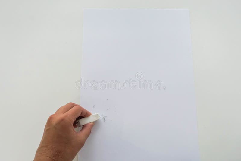 Woman Use Eraser on Mock Up Whiteboard Stock Photo - Image of blank ...