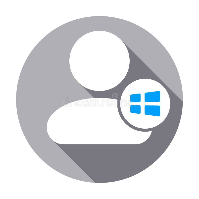 People user windows icon stock vector. Illustration of pictogram ...