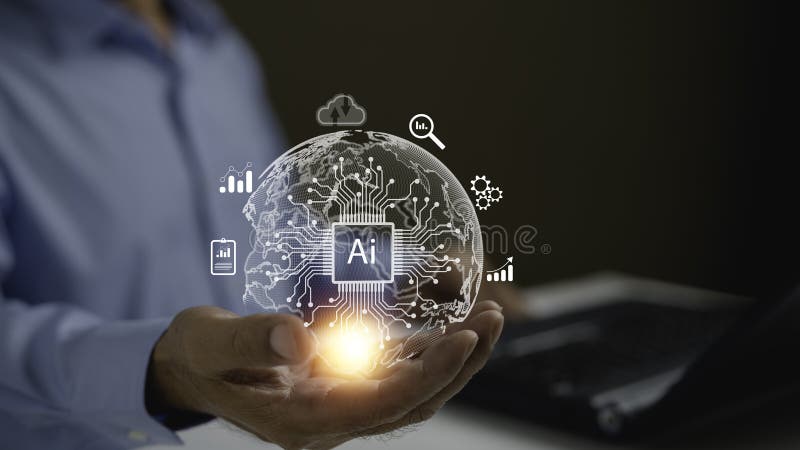 People Using Chat with AI Technology Smart Robot Artificial ...