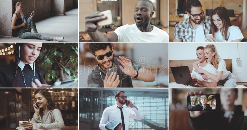 People Using Computers stock footage. Video of mixedrace - 150795110