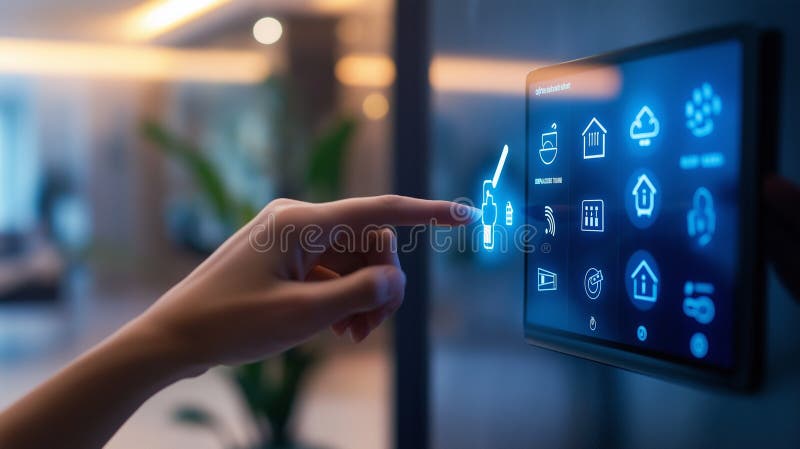 People Using Personal Devices, Smart Home Devices Stock Image - Image ...