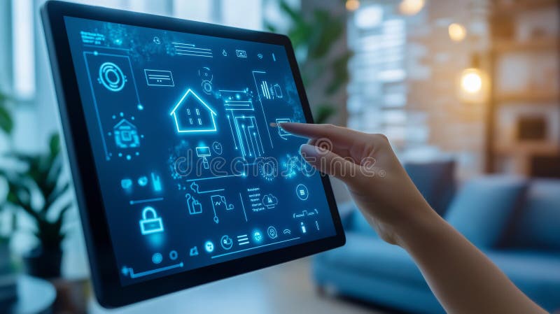 People Using Personal Devices, Smart Home Devices Stock Image - Image ...