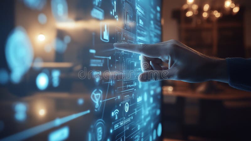 People Using Personal Devices, Smart Home Devices Stock Photo - Image ...