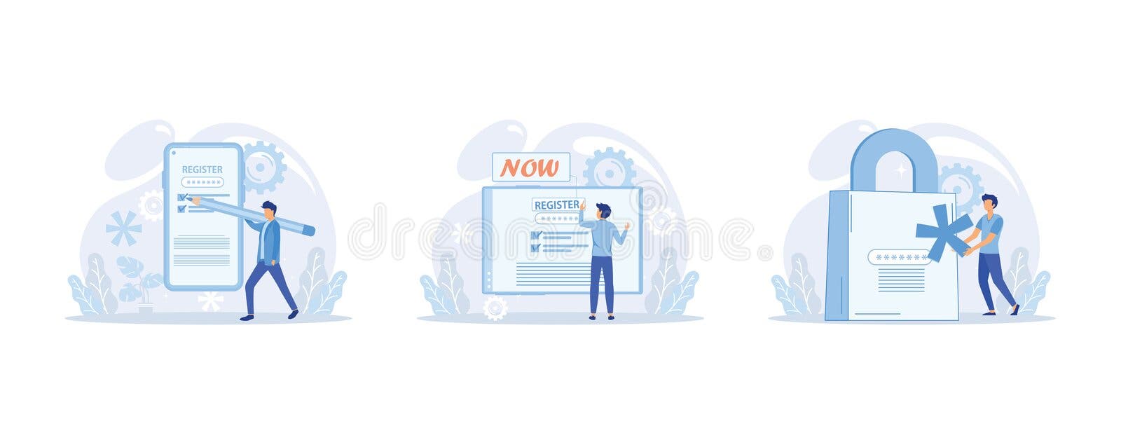 Password Account Icon in Comic Style. Keyword Cartoon Vector ...