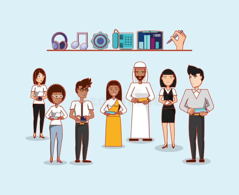 People social media stock vector. Illustration of icon - 125446118