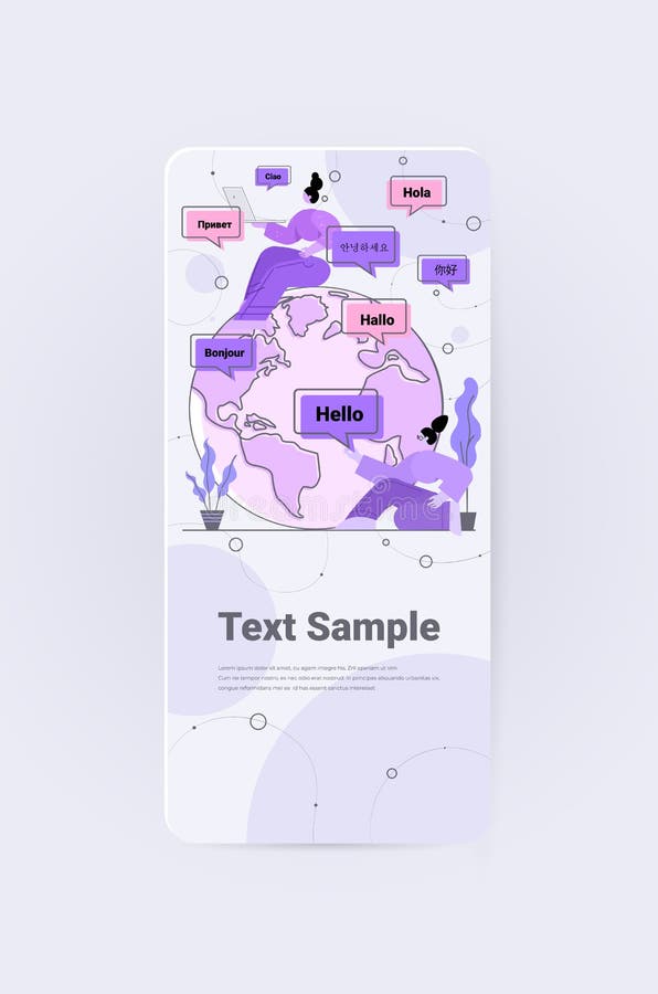 Multilingual Translation Map Concept Stock Illustrations – 98 ...