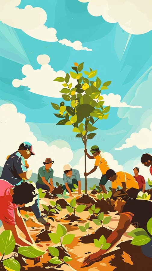 People from Various Backgrounds Join Forces in a Tree-planting Event ...