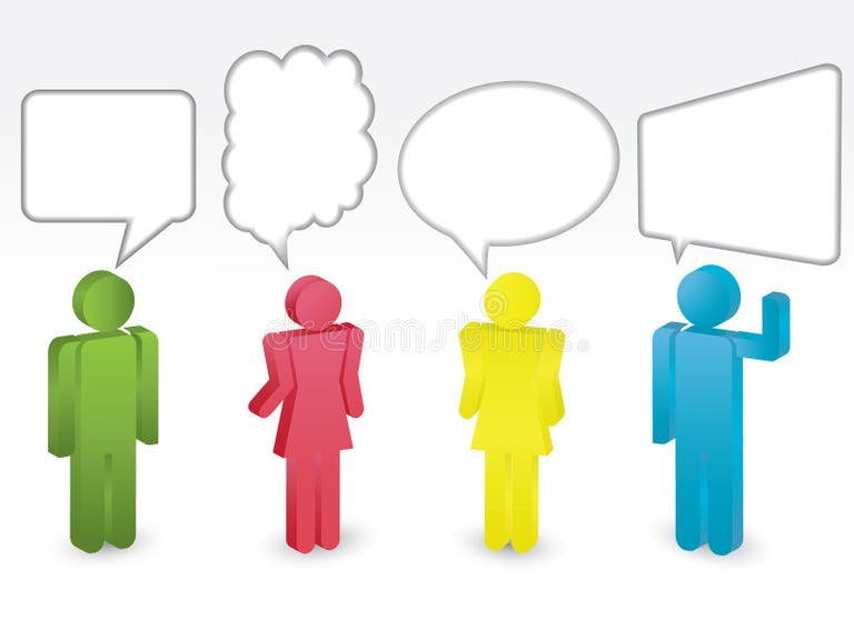 People vector stock vector. Illustration of human, discussion - 9795233