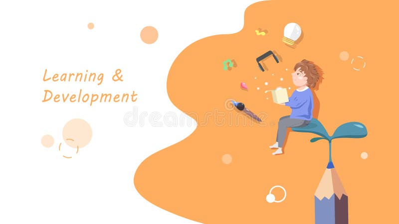 People Vector, Education Learning and Development, Boy Thinking, Art ...