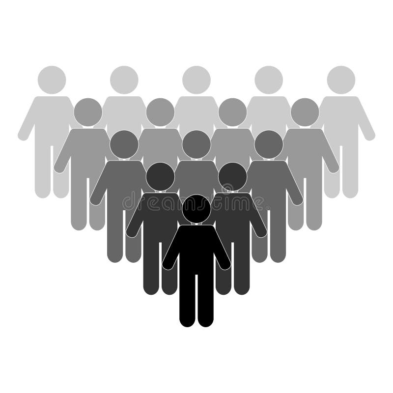 People Vector Icon. Group of Humans Sign. Social Icon Stock ...