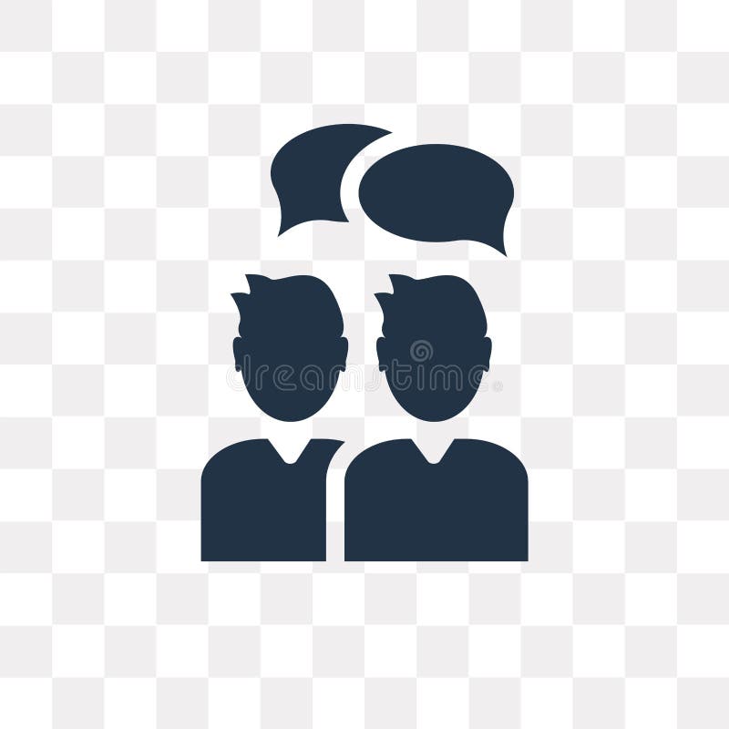 Talking Vector Icon Isolated on Transparent Background, Linear T Stock ...