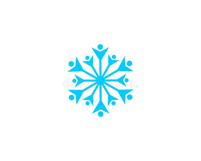 People Vector Icon, Snow Design Round Web Blue Button. Stock ...
