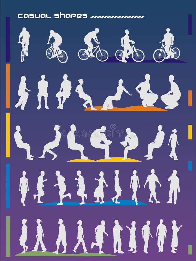 People shapes stock illustration. Illustration of models - 6530835