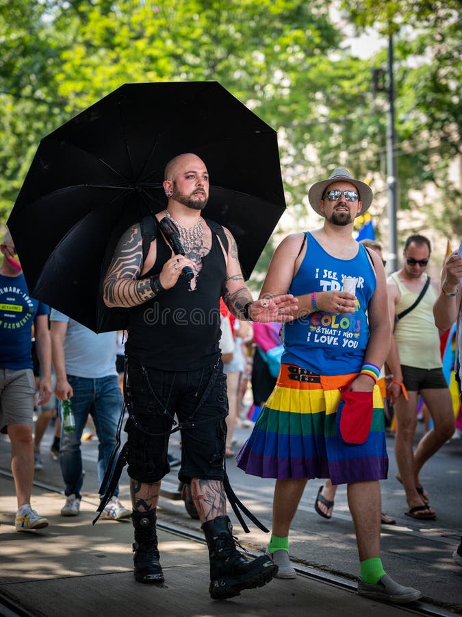 People At Vienna Pride On Wiener Ringstrasse Editorial Stock Image ...