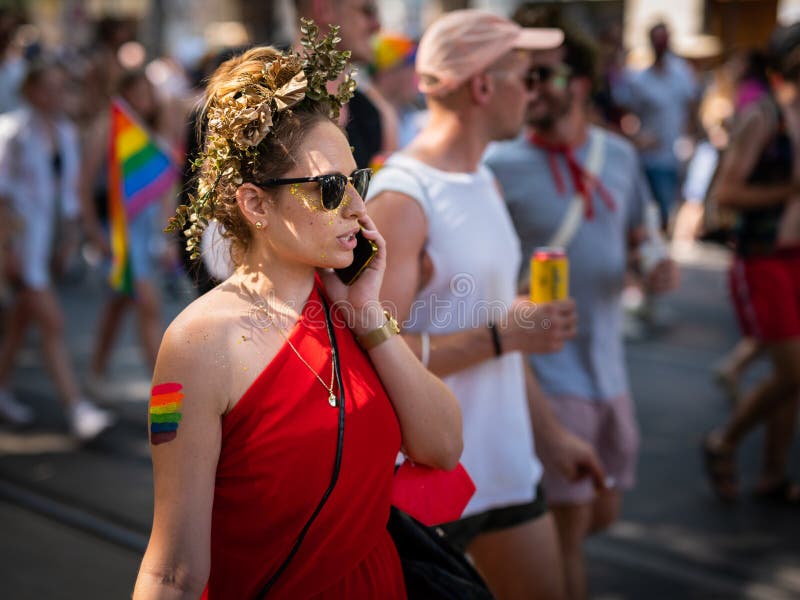People at Vienna Pride on Wiener Ringstrasse Editorial Image - Image of ...