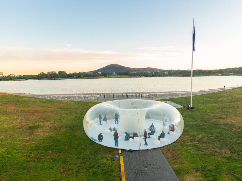 Architectural Meeting Space Structure Made from Transparent Recyclable ...